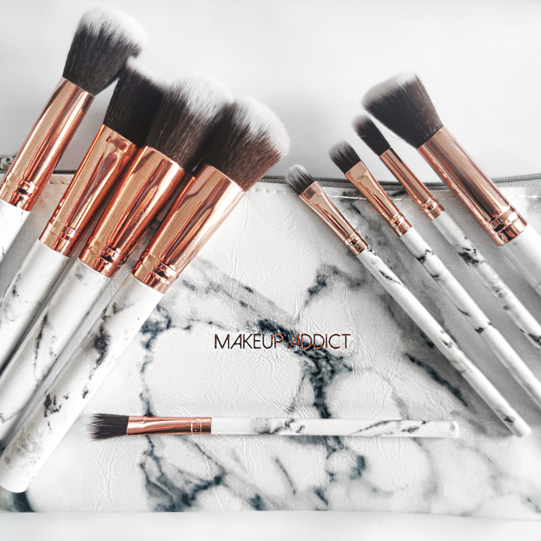 Marble Makeup Brush Set – MakeupAddictca